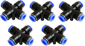 sl plastic Pneumatic Plastic 4 Way Quick Connectors, Hose Connector Air ...