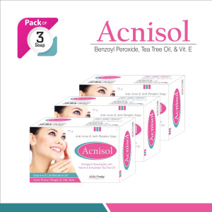 Acnisol Soap for Fairness, Acne, Dark Circles, Pimples, Black Spots ...