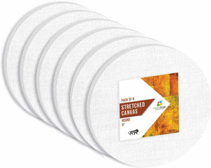 Flipkart.com | HomeStrap Round Canvas 6 Inch Cotton Acrylic Coated ...