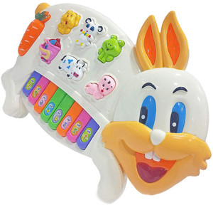 Toyvala Stunning RABBIT SHAPED MUSICAL PIANO EYE CATCHING DESIGNED TOY ...