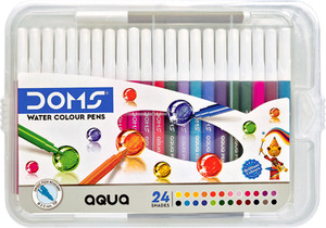 Flipkart.com | DOMS Aqua 24 Shades Watercolor Unique Push Resistant ...