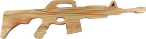 CRIA Little Commando - Wooden Gun- Pretend Play Toy- 60 cm x 16 cm x 1. ...