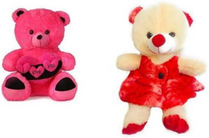 Nihan Enterprises valentine pink heart with trple dil and doll combo ...