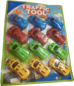 AutoVHPR Pack of 12 Small Plastic Toy Cars for Kids - Pack of 12 Small ...
