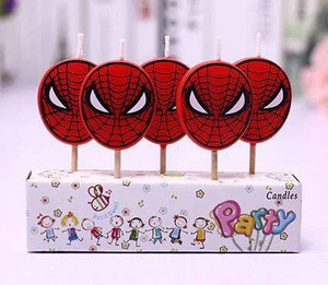 HIGHFEST Paraffin Wax Spider Man Candle/Birthday Theme/Party Supplies ...