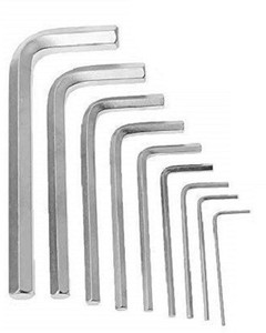 FIXKIT Silver Tone Metal Inner Hex Allen Key Set Price in India - Buy ...