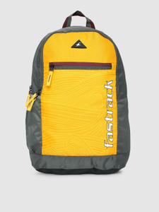Fastrack Unisex Logo Printed Backpack 30 L Laptop Backpack Yellow ...