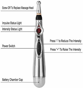 DIVINE CLUB FASHION Meridian Energy Massage Pen, Electric Acupuncture ...