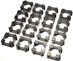 Big Enterprises 18650 Lithium battery spacer 100 pieces plastic holder ...