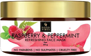 GOOD VIBES Refreshing Face Mask - Raspberry & Peppermint - Price in ...