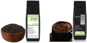 Fresh Spices Kerala Black Pepper (Premium) 500g And Black Coffee Powder ...