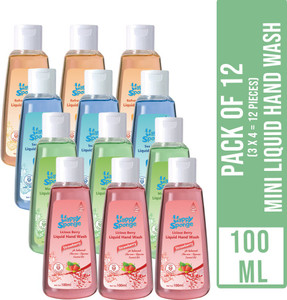 Happy Sponge Mini Hand Wash: Pack of 12 (Tangerin,Aqua,Neem & Tulsi ...