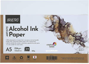 Flipkart.com | BRuSTRO Artists Alcohol Ink Paper,24 Sheets, 300 Micron ...