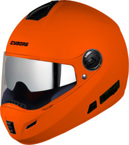 Steelbird Cyborg Double Visor Full Face Helmet, Inner Silver Sun Shield ...