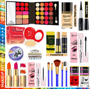 HD Fashion New Looks Bridal Makeup Kit of 18 Items RMC01A204 - Price in ...