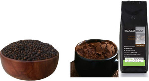 Fresh Spices Black Pepper (500g) (500 g) And Black Coffee Powder (250g ...