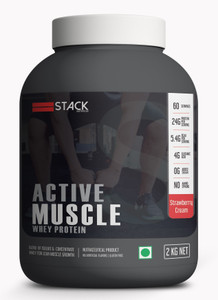 stack nutrition Strawberry Cream Whey Protein Price in India - Buy ...
