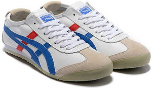 Adibon onitsuka tiger mexico 66 White Blue Walking Shoes For Men (White ...