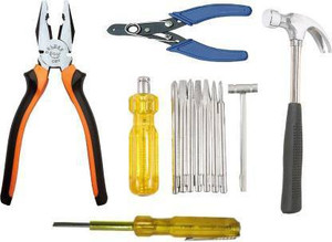 Toolhub Hand Tool Set Claw Hammer|Screwdriver Kit|Wire Stripper|Plier ...