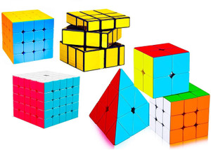 Authfort Speed Cube 2X2 3x3 4x4 5x5 Mirror and Pyraminx Pyramid ...