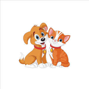 Sp Decals 58 Cm Cute Animals Wall Sticker Pvc Vinyl Covering Area 58cm