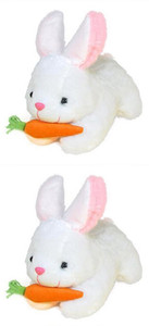 Revive Cute Cuddly Super Soft Rabbit With Carrot for Kids, Girls, Boys ...