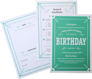 Oye Happy Birthday Contract - Funny Agreement for Friends/Boyfriend ...