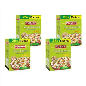 Pushp Brand Mini Soya Chunks Price in India - Buy Pushp Brand Mini Soya ...