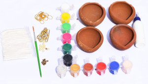 Knoweave 10 Piece Diya Painting Kit - 10 Piece Diya Painting Kit . shop ...