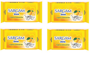 Sargam Shine Hygienic Dishwash Bar (100 Gram) - Pack of 4 Dishwash Bar ...