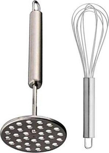 Legion Combo Stainless Steel Whisk and Potato Masher Kitchen Tool Set ...