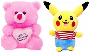 Nihan Enterprises Stuffed Plush Soft Toy Pokemon Pikachu with Pink ...