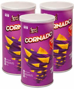 snac atac Cornado Thai Chilli Tins, Corn Cone Snacks - 40g each pack ...