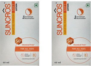 Suncros Sunscreen - SPF 50+ PA+++ Matte Finish Soft Lotion - Price in ...