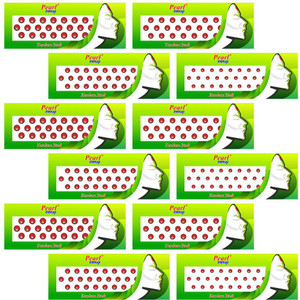 PEARL EYEFLAX Red Stone Bindi with Maroon border Combo of 248 Round ...