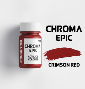 Flipkart.com | chroma Epic Crimpson Red Acrylic Paint 70ML