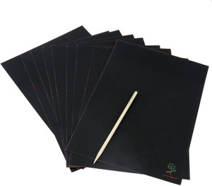 Flipkart.com | R H lifestyle A4 Size DIY 10 Sheet Magic Rainbow Scratch ...