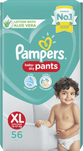 Pampers EXTRA LARGE - XL - Buy 56 Pampers COTTON Pant Diapers ...