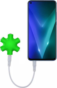 Triangle Ant Green ™Rockstar 5-Jack Multi Headphone Audio Splitter ...