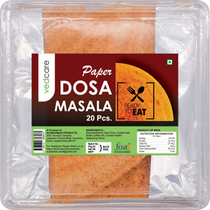 Vedcare Dry Paper Dosa - Masala (Ready to Eat) 20 Pieces Pack 200 g ...