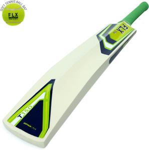 FLX by Decathlon T150 SIZES 6, SH, CRICKET BAT LIME GREEN Poplar Willow ...