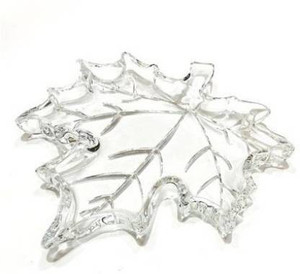 GP CREATION Maple Leaf Shape Glass Plate Tray Price in India - Buy GP ...