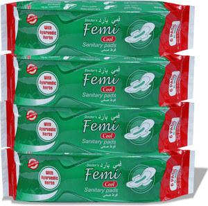 Femi cool Medicated Sanitary Pad With Ayurvedic Herbs | Pain Relief ...