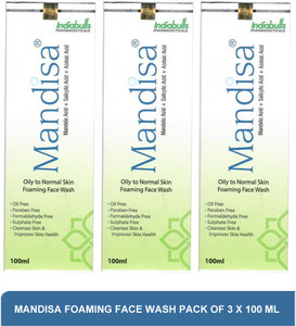 MANDISA foam face wash - best paraben free face wash(pack of 3)100ml ...