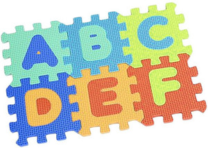 BOZICA Non Toxic Alphabet Puzzle Mat | THICKEST ABC + Numbers 0 to 9 ...