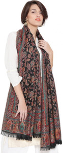 WEAVERS VILLA Cotton Blend, Pure Wool Woven Women Shawl - Buy WEAVERS ...