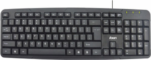 Foxin FKB102 PLUS Wired USB Standard Multi-device Keyboard Compatible ...