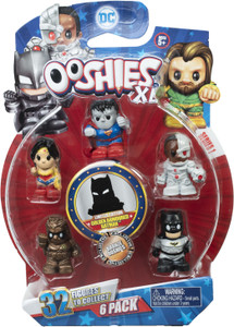 Ooshies DC XL - 6 Pack- Super Girl, Cyborg, Bronze Robin, Outfit Batman ...