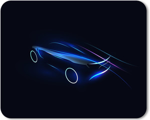 nik city store Blue Car mouse pad | mouse pad for boy or girls ...