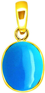 RATAN BAZAAR Firoza Pendant stone Natural Turquoise stone Original Semi ...